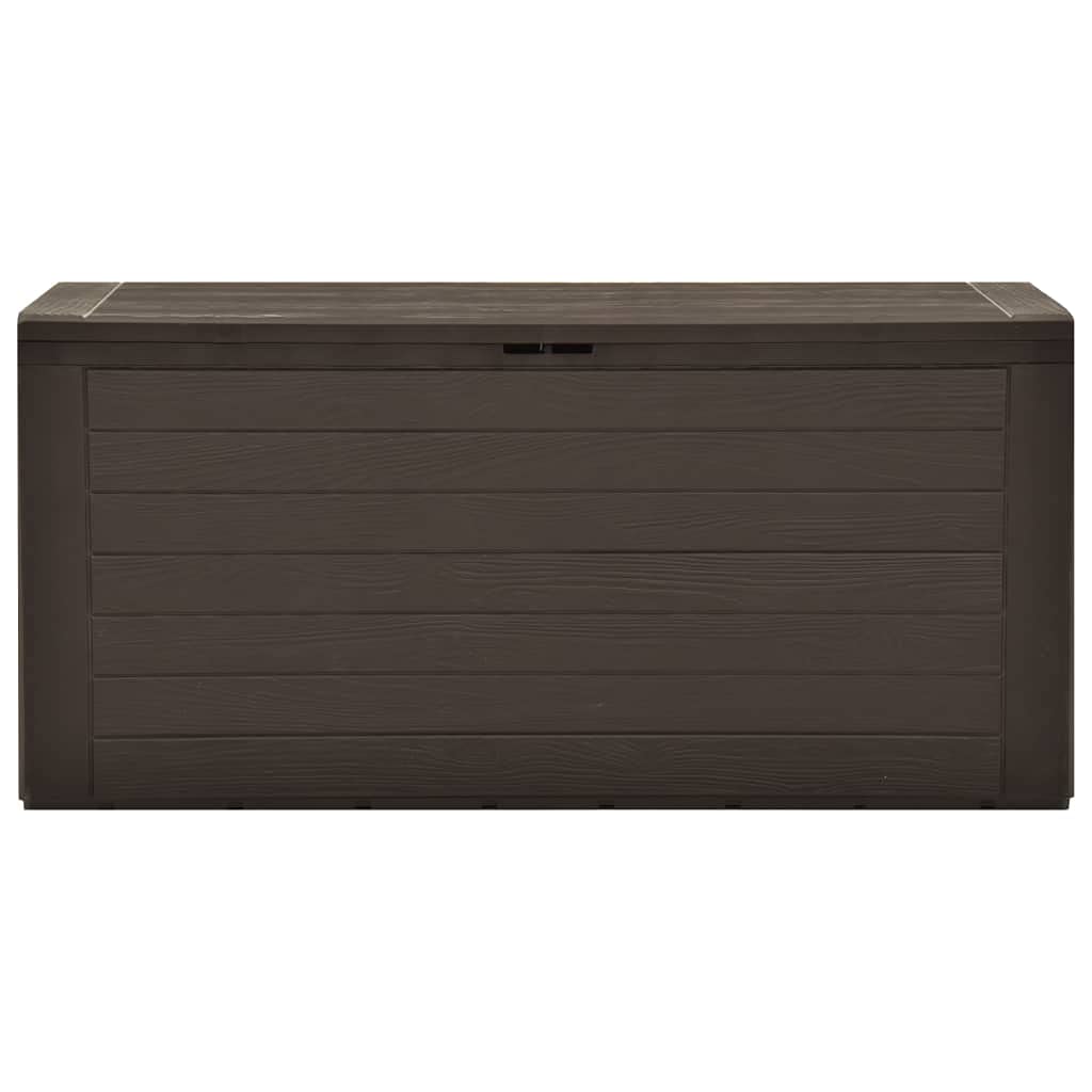 Polypropylene Garden Storage Box with Storage Space Patio Toolbox Cushion Blanket Pillow Box Terrace Storage Trunk for Indoor or Outdoor 45.7" x 17.3" x 21.7"