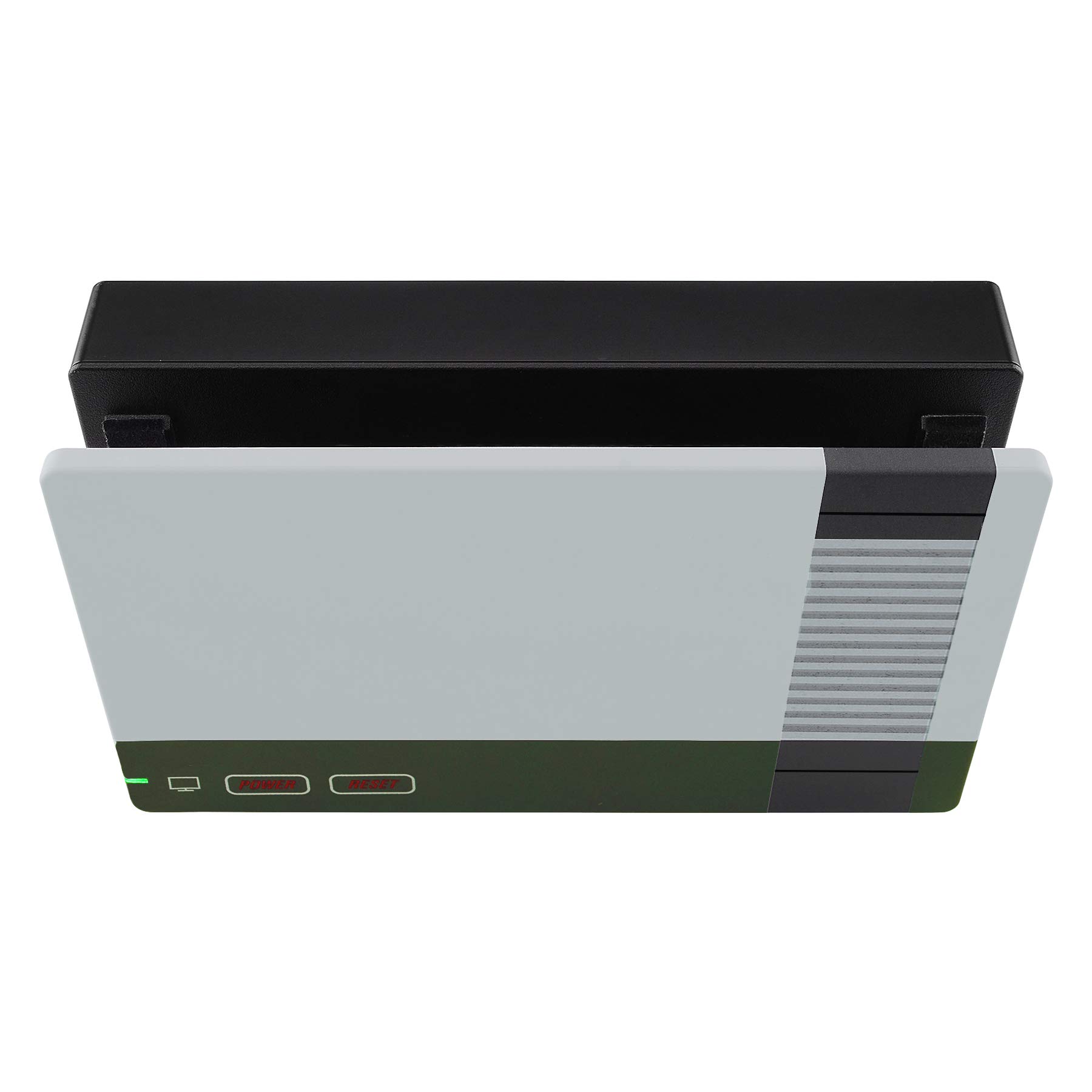 eXtremeRate Custom Soft Touch Grip Faceplate for Nintendo Switch Dock, Classics NES Style Patterned DIY Replacement Housing Shell for Nintendo Switch Dock - Dock NOT Included