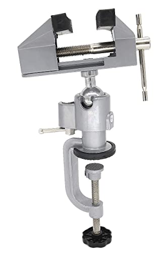 Bench vise table, Jewelry vise, Bench clamps, Swivel bench vise, Table swivel vise, 3 inch Swivel Universal Table Vise Tilts Rotate 360° Universal Work