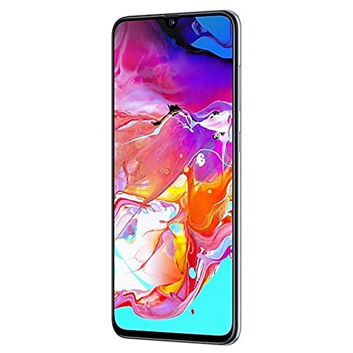 Samsung Galaxy A70 (128GB, 6GB RAM) 6.7" Display, On-Screen Fingerprint, 25W Super-Fast Charging, Global 4G LTE GSM Factory Unlocked A705MN/DS (International Version, No Warranty) (White)