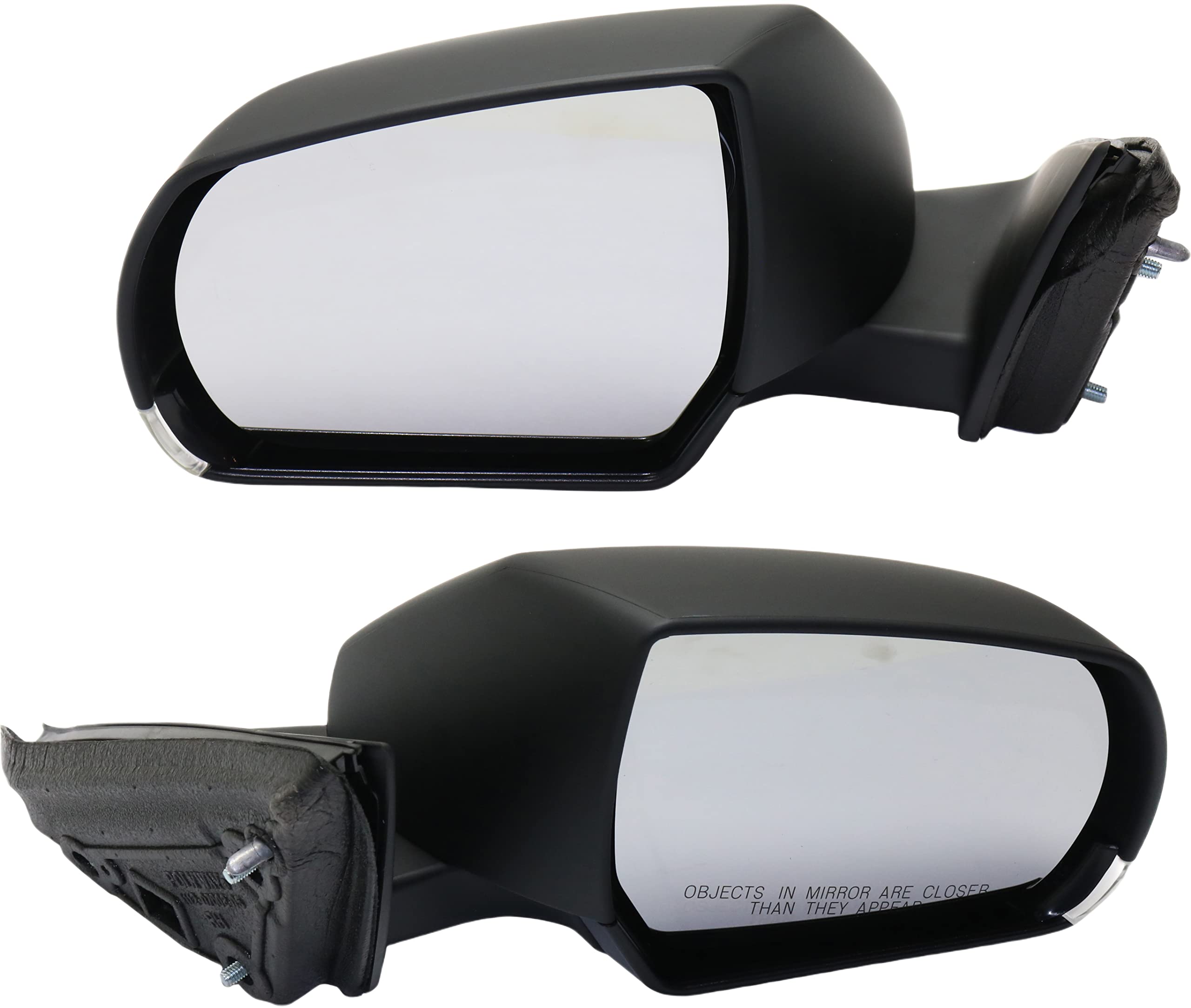 Kool Vue Driver & Passenger Side Power Heated Mirrors for Cadillac ATS 2014-2018 With Signal Light; Without Memory & Puddle Lamp Paintable Sedan