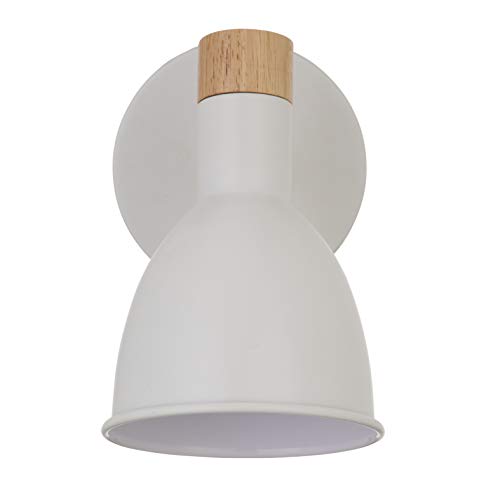 Amazon Brand β Rivet Scandinavian Wall Sconce, 8"H, Matte White