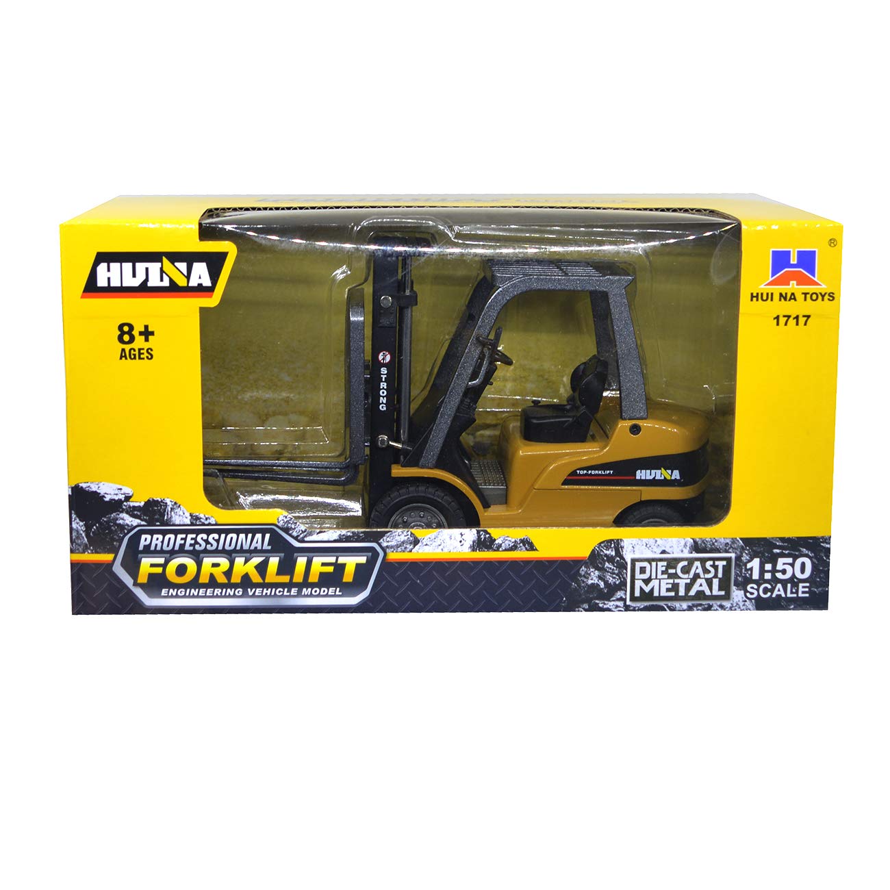 Ailejia Forklift Trucks Toy Alloy Fork Truck Models Warehouse Construction Truck Vehicle Model Engineering Car Toy Boy Gift (Forklift)