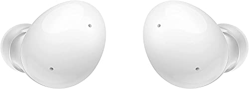 SAMSUNG Galaxy Buds 2, Bluetooth Earbuds, True Wireless, Noise Cancelling, Charging Case, Quality Sound, Water Resistant - (Renewed) (White)
