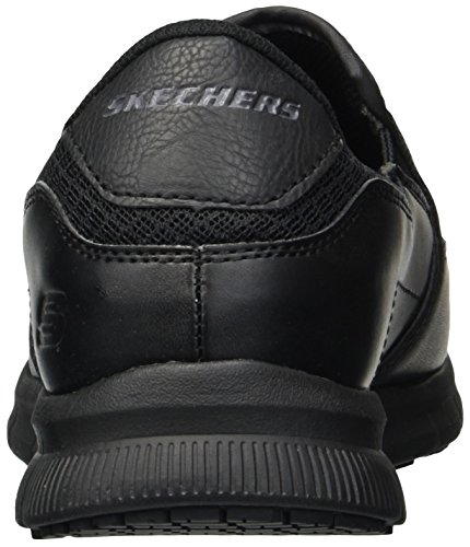 Skechers for Work Women's Nampa-Annod Food Service Shoe,black polyurethane,8 M US