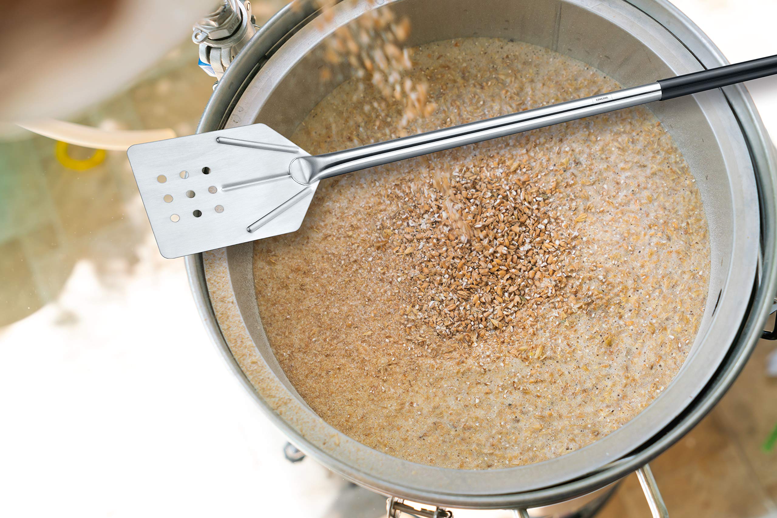 CONCORD 36" Stainless Steel One Piece Deluxe Commercial Grade Mixing Paddle. Great for Home Brewing, Seafood, Crawfish, Shrimp, Crab Boil and more.