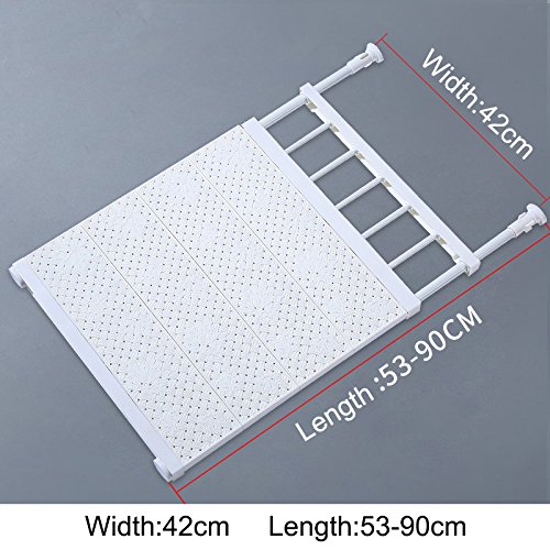 APSOONSELL Adjustable Storage Rack Tension Shelf Closet Expandable Closet Shelf Rod for Wardrobe, Kitchen, Bookcase