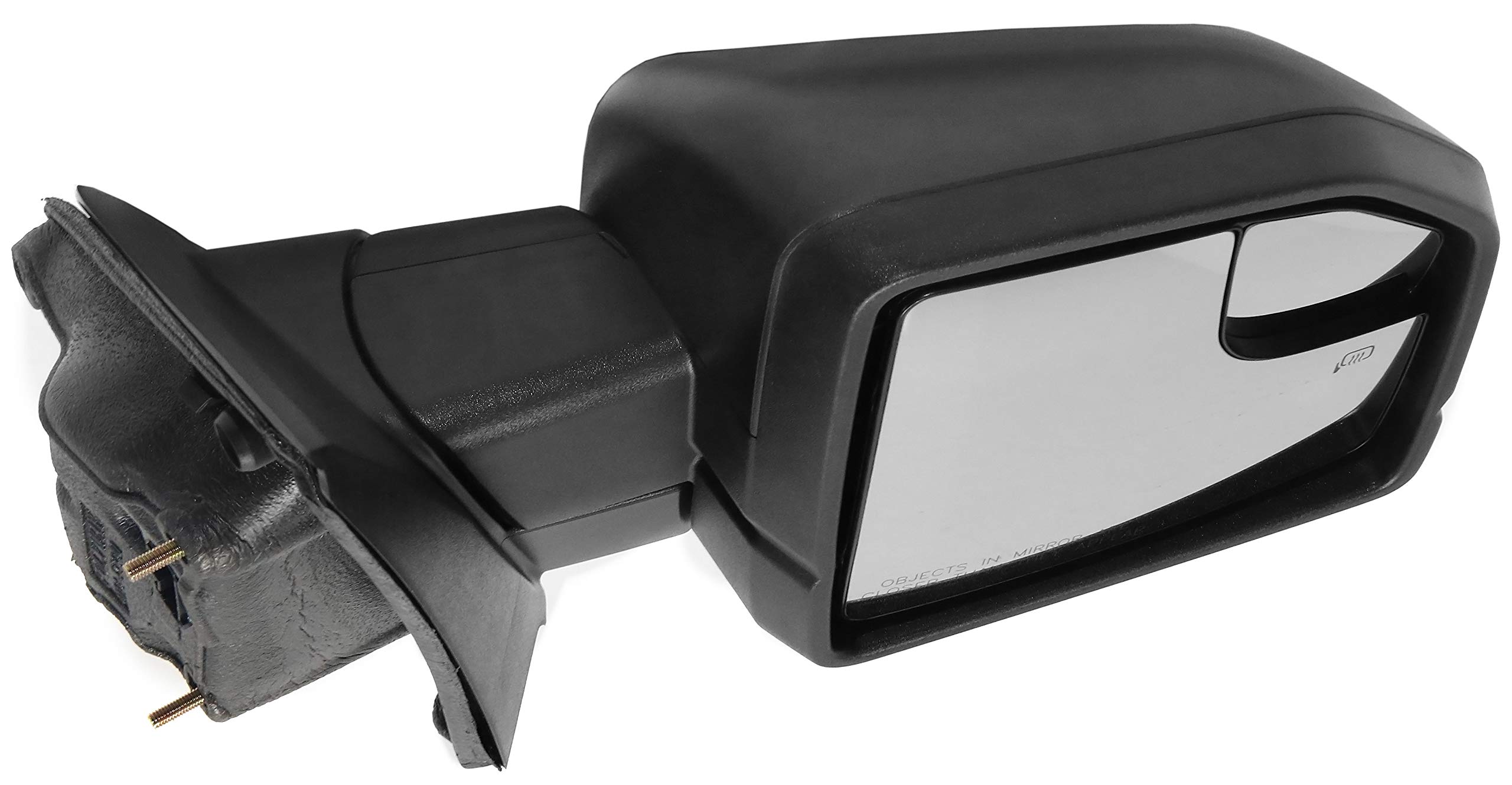 Kool Vue Right Power Heated Mirrors for Ford F-150 2015-2018 Manual Fold With Signal Light, Spotter Glass & Puddle Lamp; Without Memory & Auto-Dimming Textured Standard Cab, Up To 02/26/18