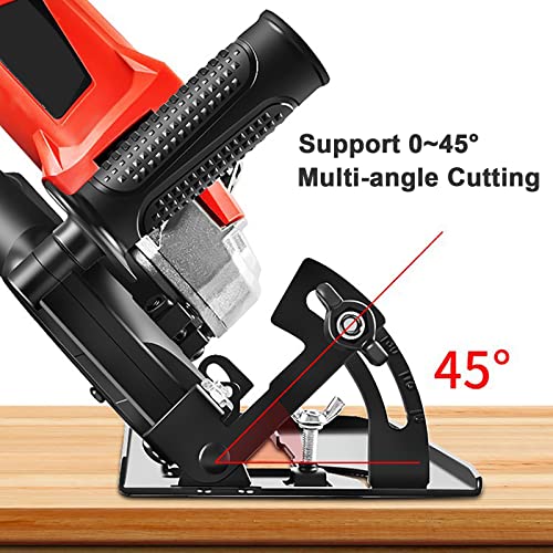BestAlice Angle Grinder Holder, Angle Grinder Stand 45 Degree Adjustable Angle Grinder Accessories Shield Cover for 100-125mm Angle Mill, Angle Grinder Machine Base Woodworking Table Tool (Style A)