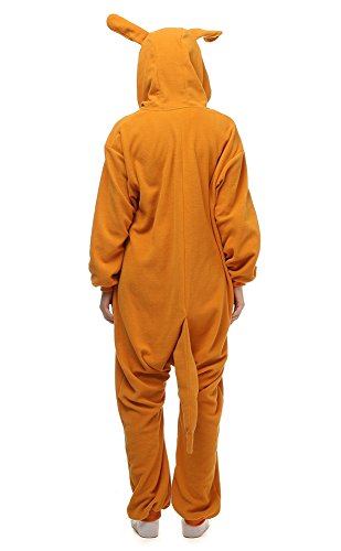DIZGE Unisex Adult Animal Onesie One-Piece Kangaroo Animal Pajamas Cosplay Costume Medium