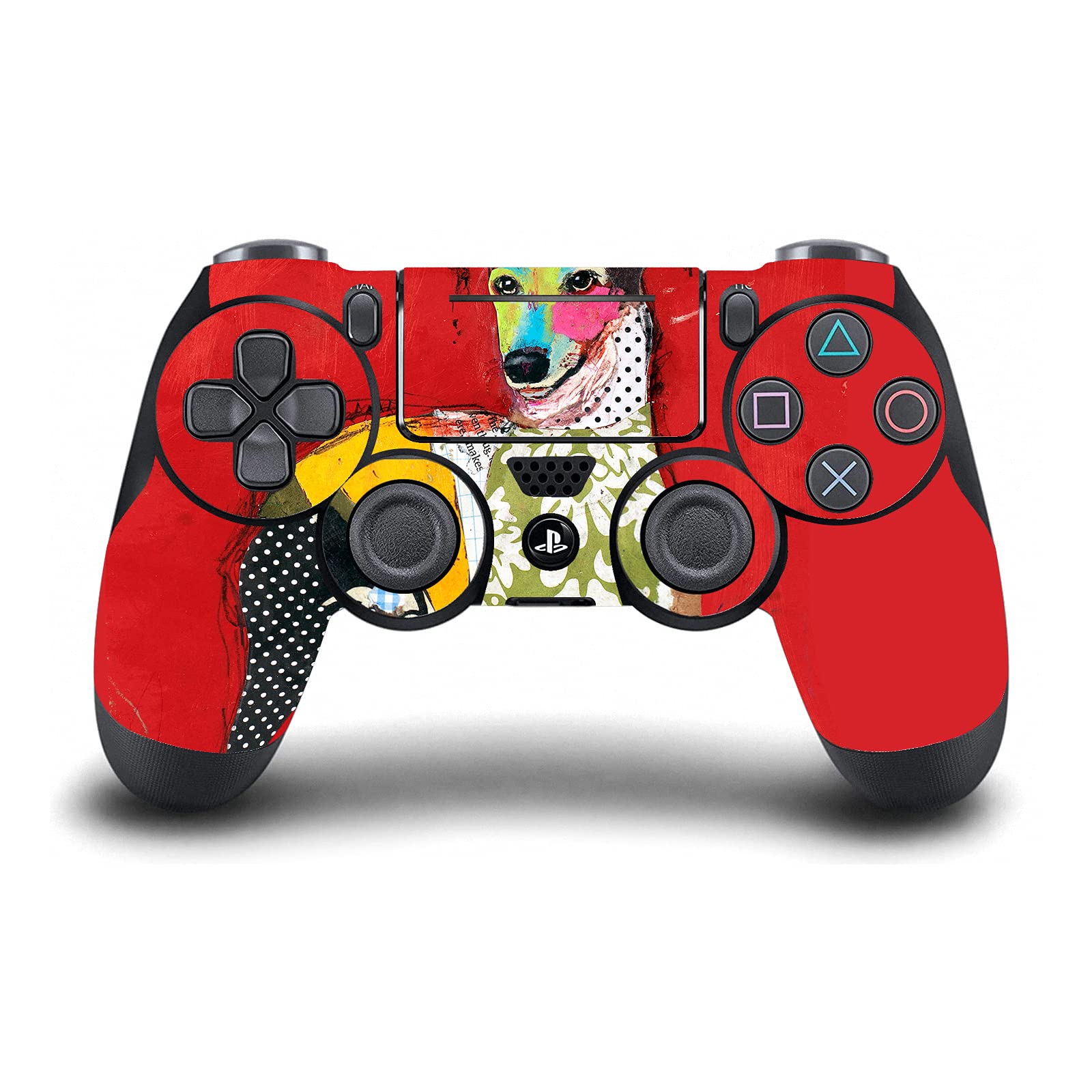 Head Case Designs Officially Licensed Michel Keck Greyhound Art Mix Vinyl Sticker Gaming Skin Case Cover Compatible With Sony PlayStation 4 PS4 Pro Console and DualShock 4 Controller