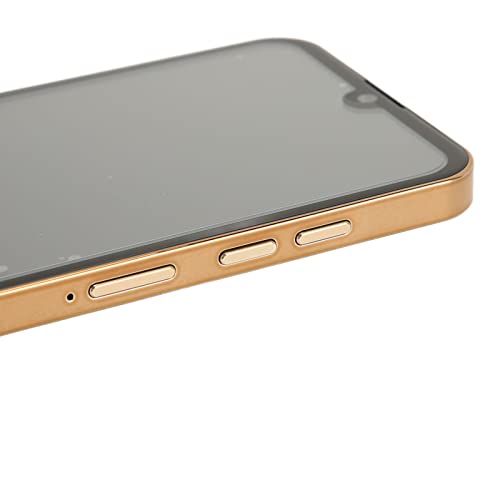 Zunate I13 Pro Max Unlocked Smartphone, 6.1in IPS Ultra HD 4G Mobile Phone with 4GB 128GB, 4000mAh, 8MP 16MP, Face Recognition, GPS, Senior Phone for Android 11(Gold)