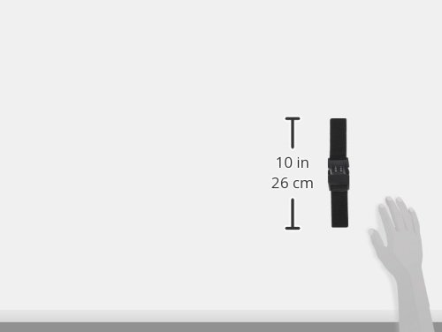 LockingStraps Latch Safety Latch Strap Buckle with Two-Digit Combination Lock — Safety Child Locks for Refrigerator Doors, Appliances, Cabinets and Drawers, Black, 10 Inches