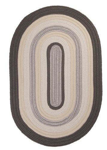 Brooklyn Braided Rug, 4x6, Slate