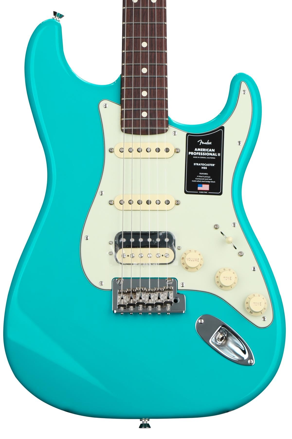 Fender American Professional II Stratocaster HSS - Miami Blue with Rosewood Fingerboard