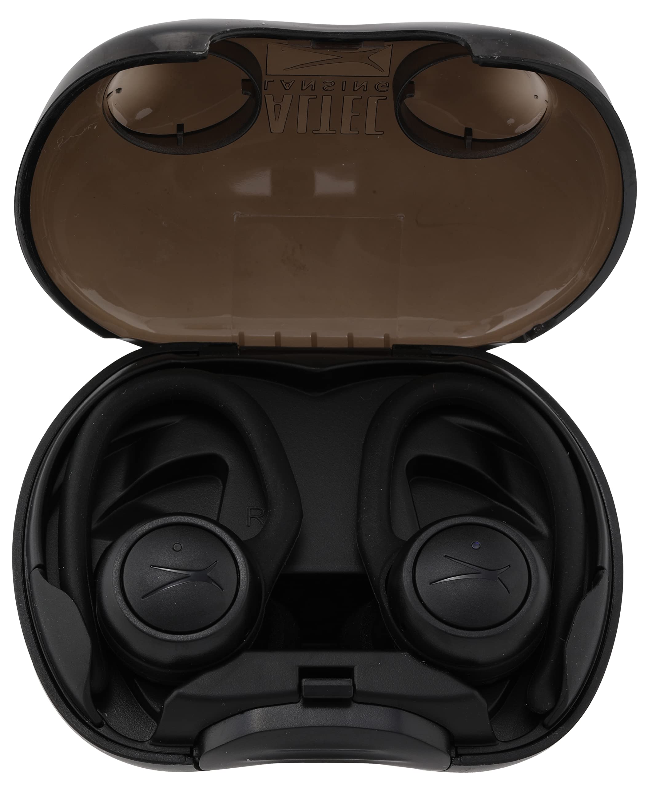 Altec Lansing True Evo Sport Truly Wireless Earphones, 6 Hours of Battery Life, Weatherproof Design, Includes Wireless Charging Case, Black (MZX758-BLK-AMZ)