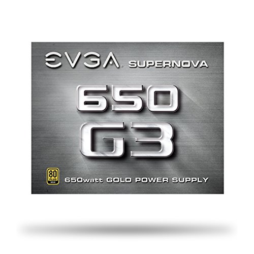 EVGA 220-G3-0650-Y1 SuperNOVA 650 G3, 80 Plus Gold 650W, Fully Modular, Eco Mode with New HDB Fan, 7 Year Warranty, Includes Power ON Self Tester, Compact 150mm Size, Power Supply