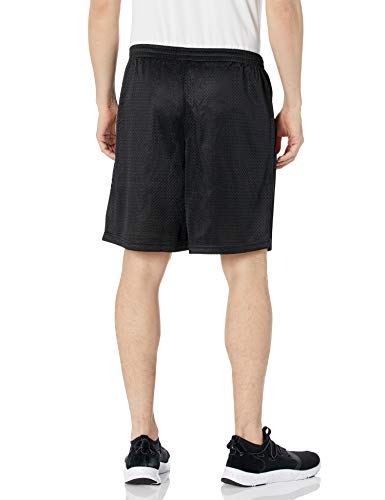Amazon Essentials Men's Loose-Fit Mesh Basketball Short, Pack of 2, Black, XX-Large