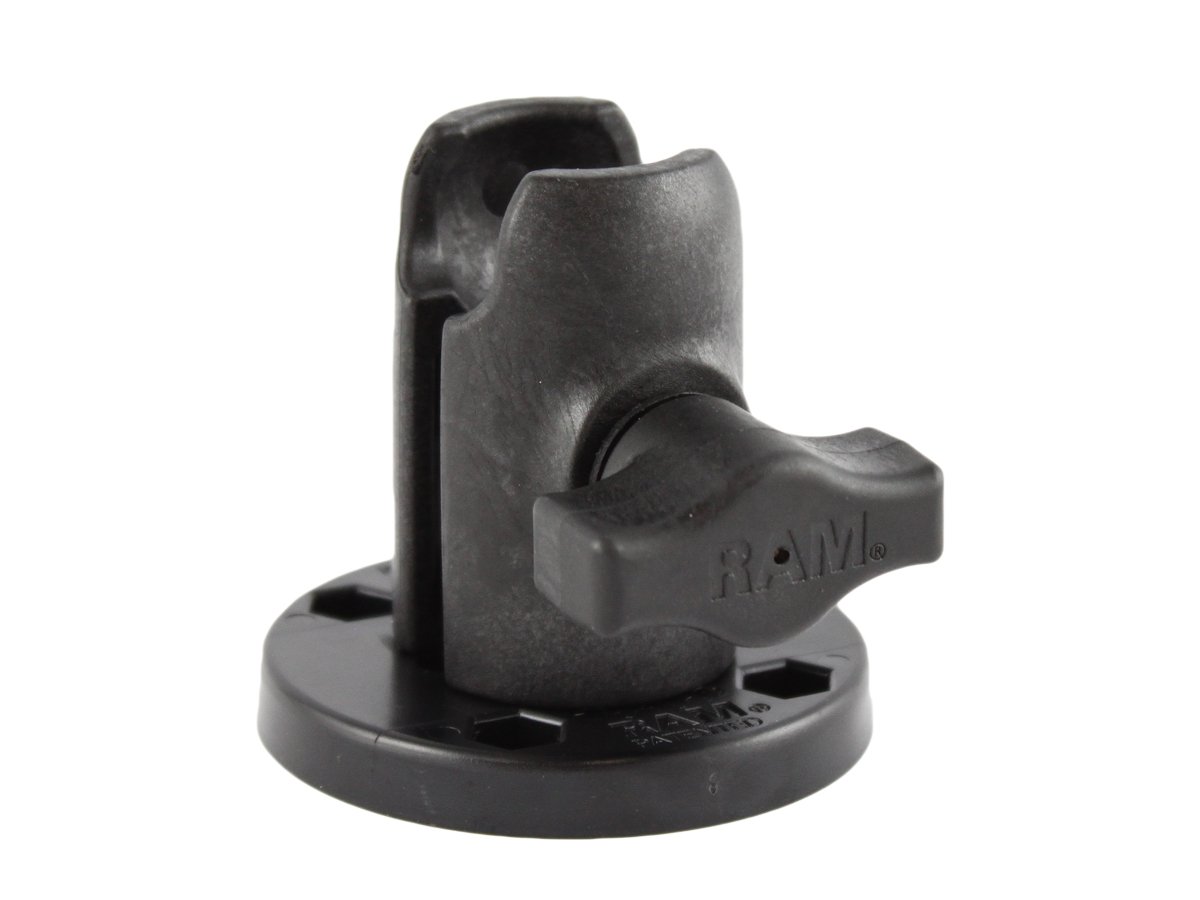 RAM Mounts Single Socket Arm with Round Swivel Plate RAP-B-200-1-293U Compatible with RAM B Size 1" Ball Components