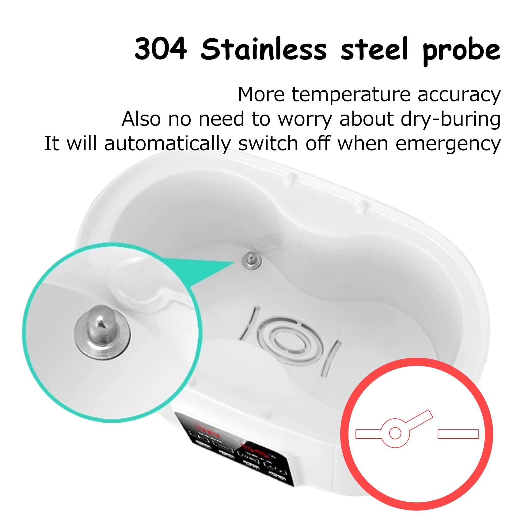 Baby Bottle Warmer, 4-in-1 Food Heater with Automatic Shut-Off / 2 Bottle Capacity BPA Free Milk Warmer with LCD Display for Breastmilk and Formula
