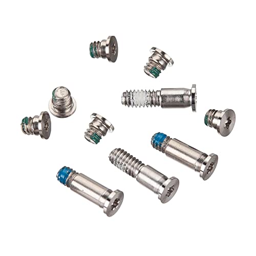 balikha 10 Pieces Replace Bottom Case Cover Screws Metal Components for 13in A1932 Accessories, Argent