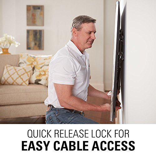SANUS TV Wall Mount - Universal Low Profile Fixed TV Mount Bracket for 40" - 80" Flat Screen TVs - Features Slim 1β Profile, 3 Step Easy Install - UL Certified- Hardware Included - OLL15-B1