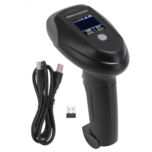 Bar Code Scanners, Handheld Scanner QR Code Scanner Barcode Scanner Wired USB 2.4G Handheld 1D 2D QR Barcode Scanner for Store Supermarket Warehouse