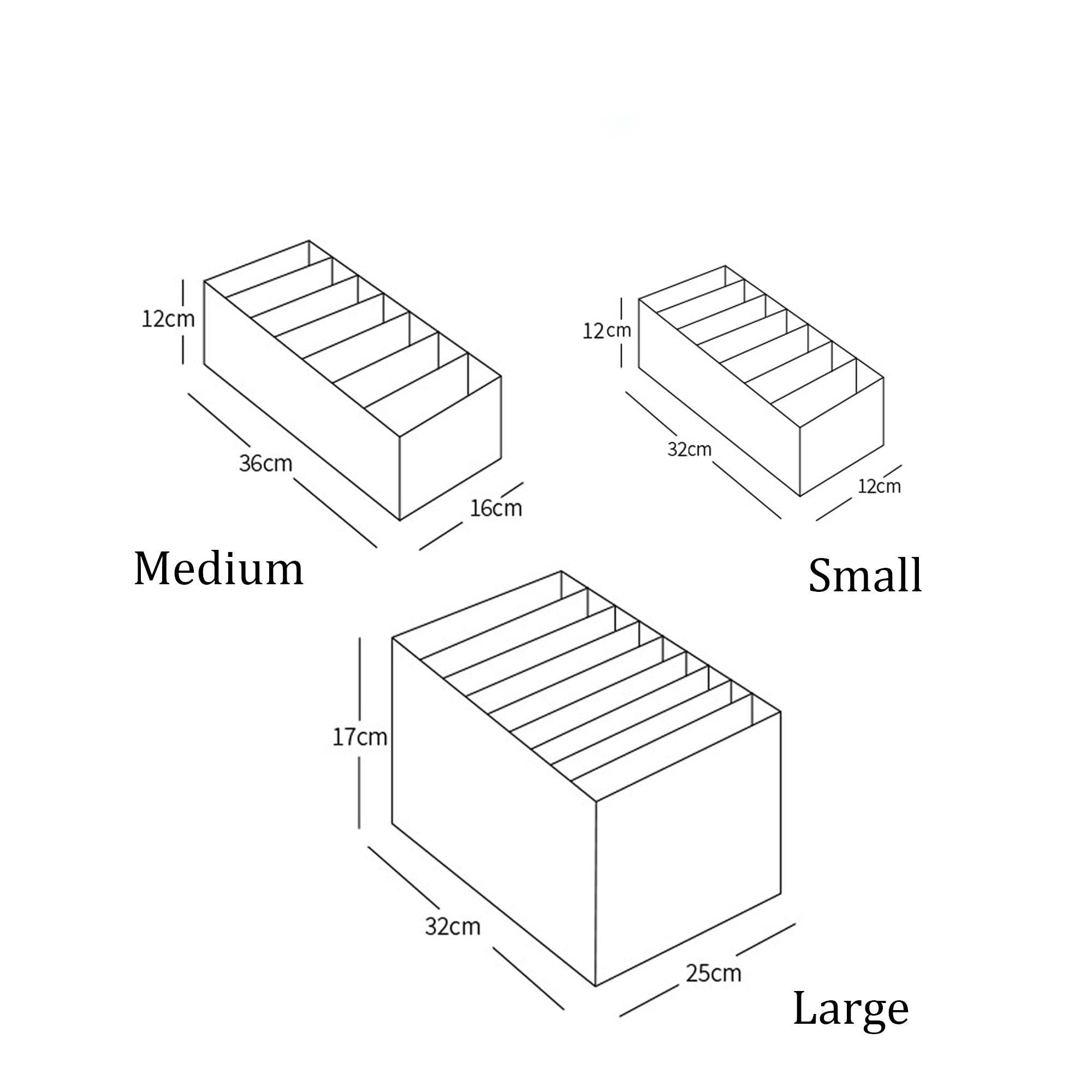 Kyweel 3PCS Washable Wardrobe Clothes Organizer,Foldable Visible Closet Organizer Clothes Drawer Mesh Separation Box For Jeans, T-shirts, Leggings, Underwear, Children's Clothing,Socks(7 Grids)