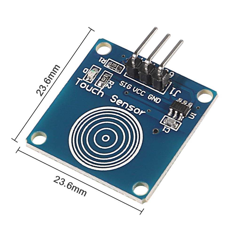 ALMOCN 10PCS TTP223B Digital Touch Switch Module Capacitive Sensor Switch DIY DC 2~5.5V for Arduino Raspberry Pi