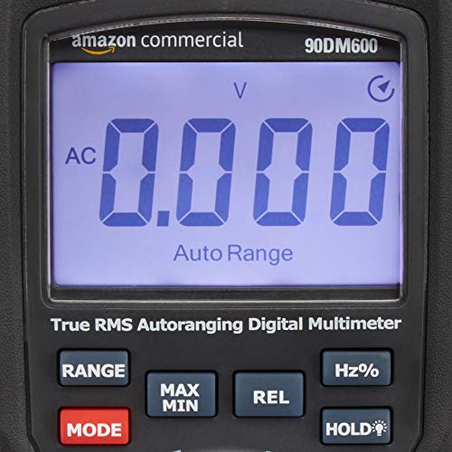 AmazonCommercial 6000-Count Compact Digital Multimeter, IP67, True RMS, CATIV 600V