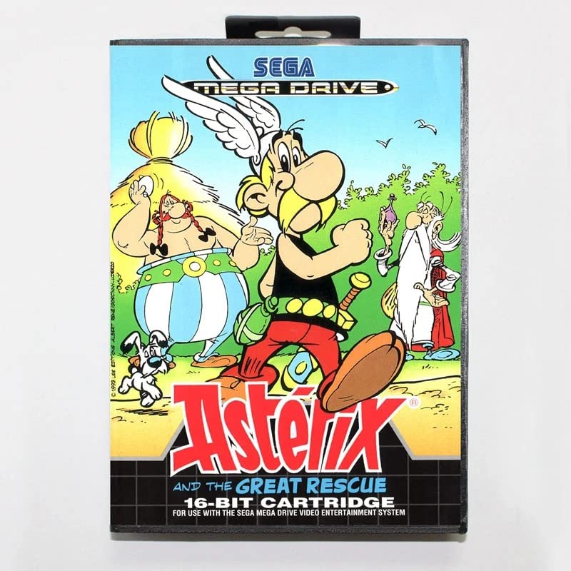 Asterix And The Great Rescue - US/EU/JAP Edition With Retail Box 16 Bit MD Game Card For Sega Megadrive Genesis Video Game Conso ( JAP SHELL )
