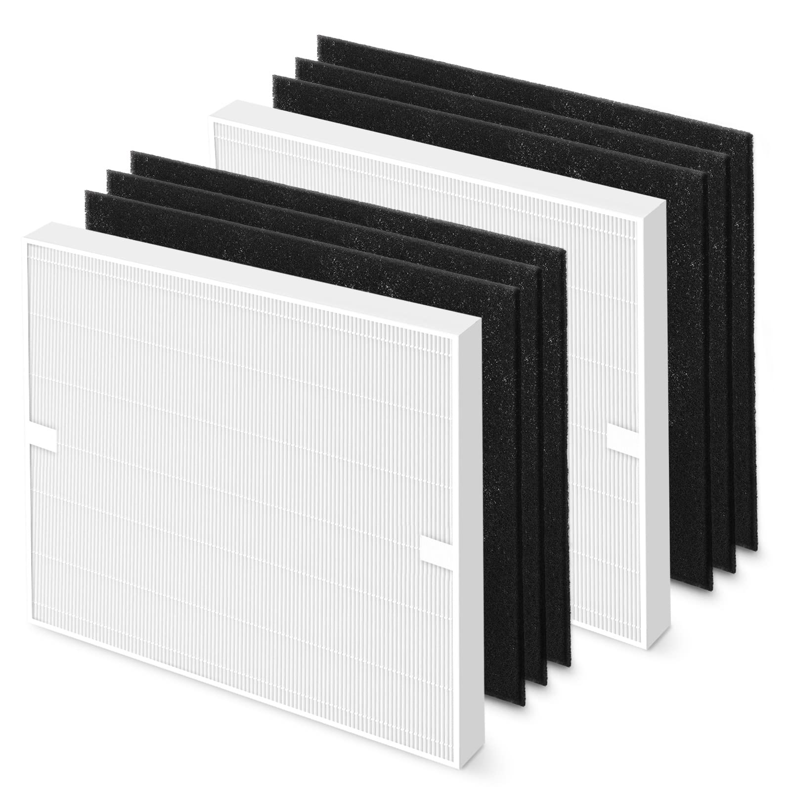 AP-1512HH Air Purifier Replacement Filter Set for Coway Airmega AP-1512HH and and Airmega 200M air Purifier, 2 HEPA and 6 Carbon Filters, Compared to Part #3304899