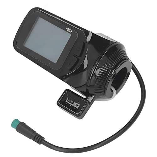 Astibym Electric Bike Display, Water Proof ABS Material E Bike LCD Display for Home