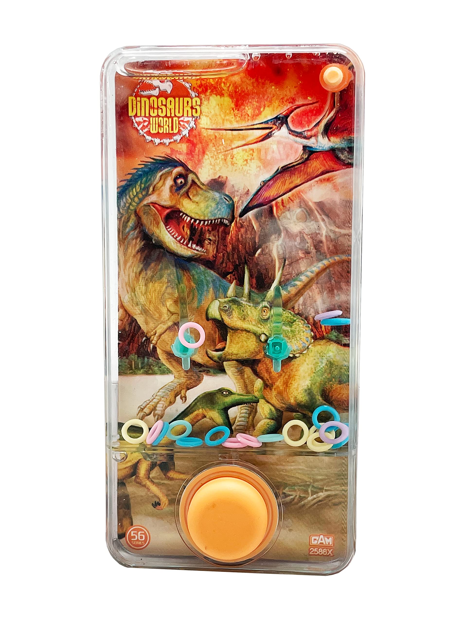 Water Games Handheld Water Ring Toy for Kids - 3 Pack of Dinosaur Water Ring Toss Toy, DinoHoop