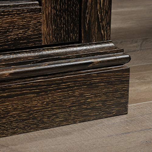 Sauder Barrister Lane Storage Credenza, for TVs up to 70", Iron Oak finish