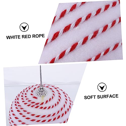 BESTOYARD 2pcs Christmas Balls Nativity Ornaments Christmas Balls Decorations Christmas Hanging Bauble Prom Decorations Christmas Decor White Decorations Christmas Pendant Ornaments 8 Cm