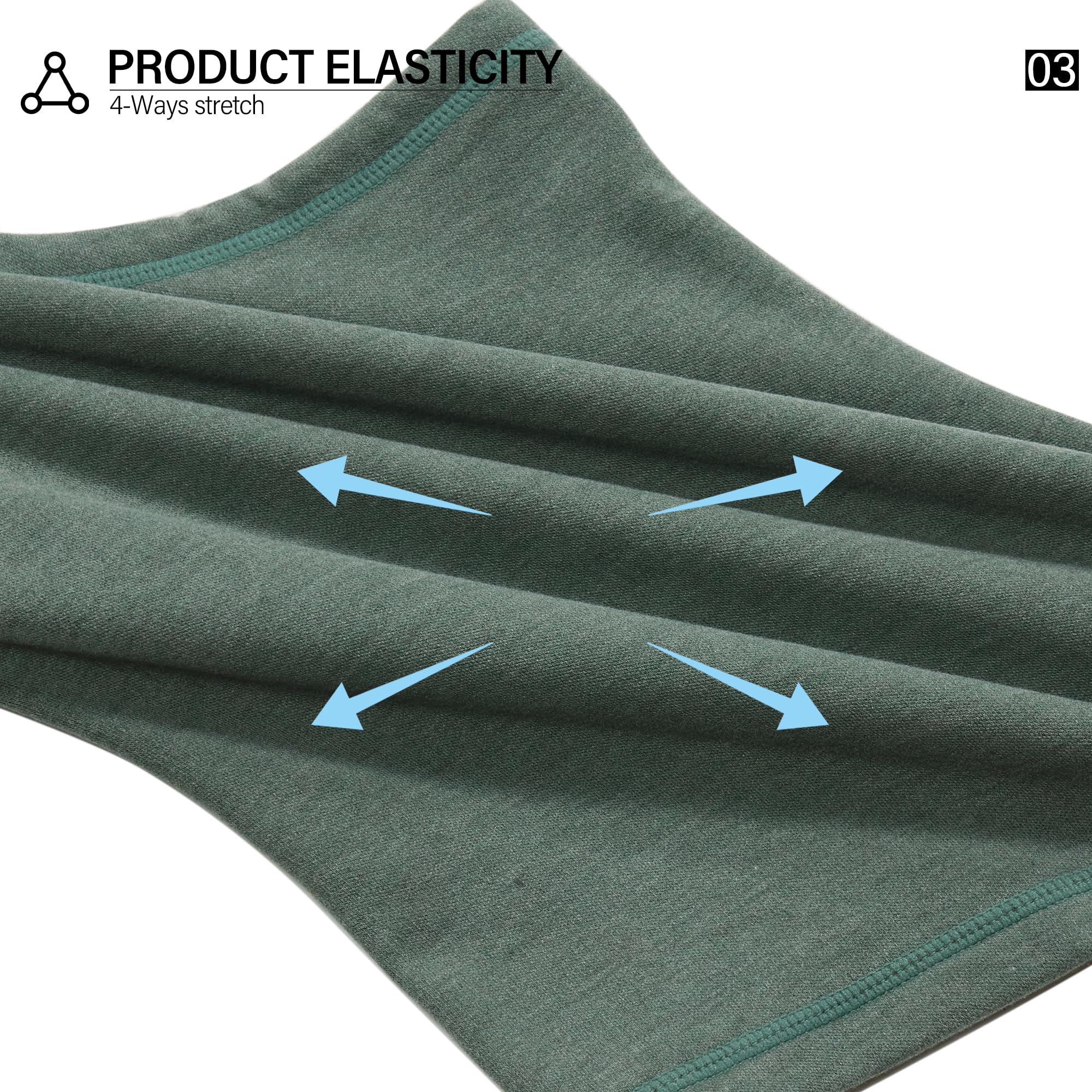 AIWOLU Neck Gaiter Warmer Windproof for Cold Weather Winter Face Mask Skiing Running Outdoor Men & Women
