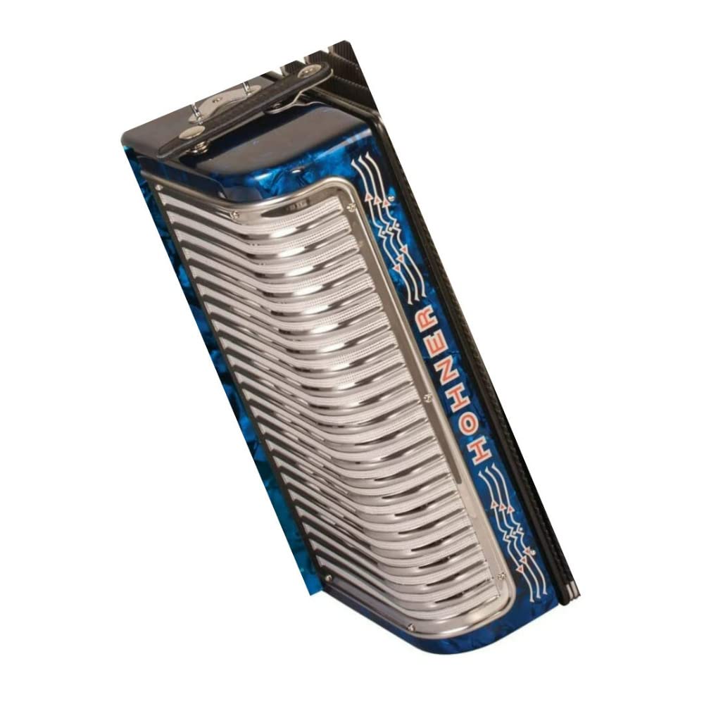 Hohner Corona II Classic Diatonic Accordion - Keys of F/Bb/Eb - Pearl Dark Blue