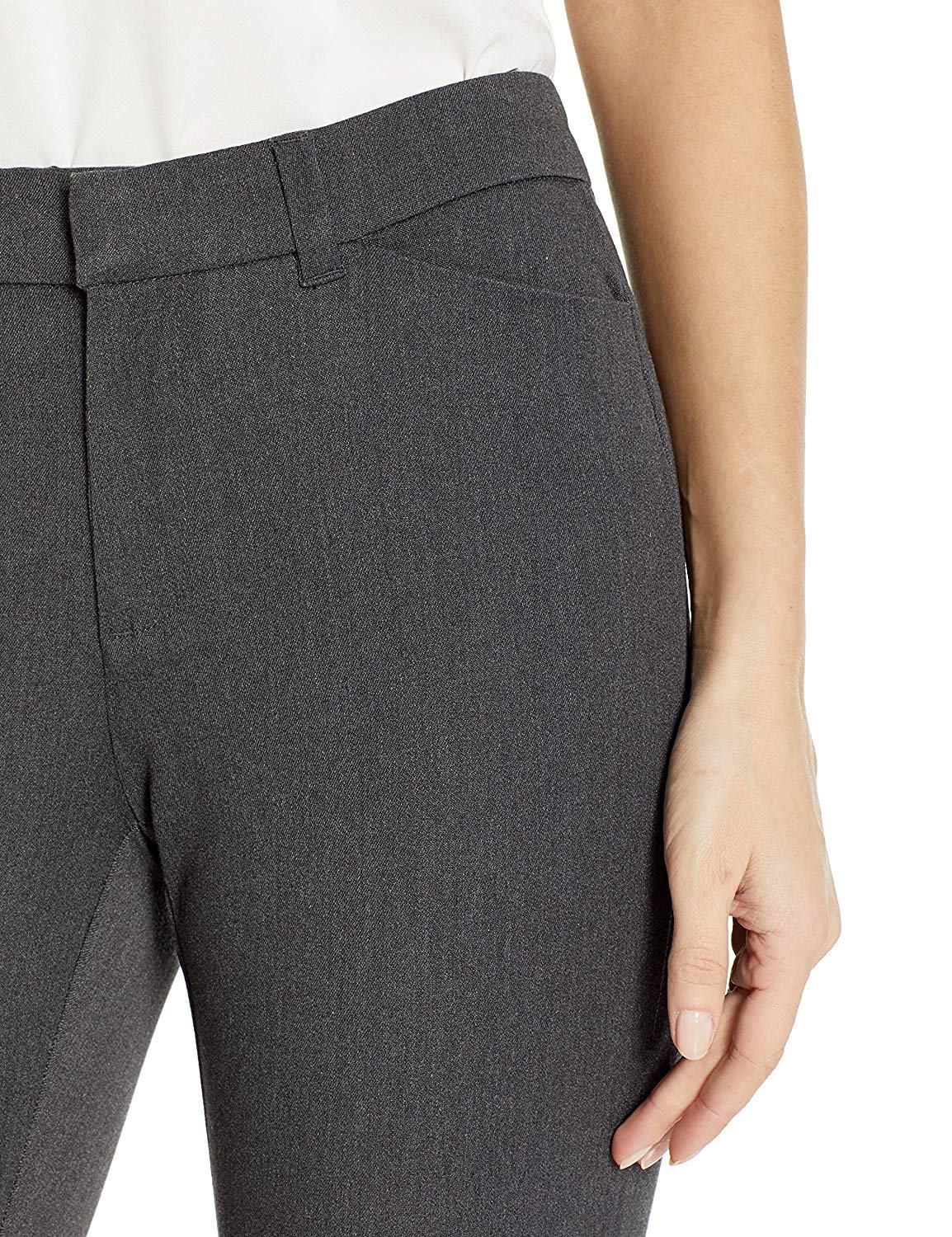 Amazon Essentials Women's Skinny Ankle Pant, Charcoal Heather, 0