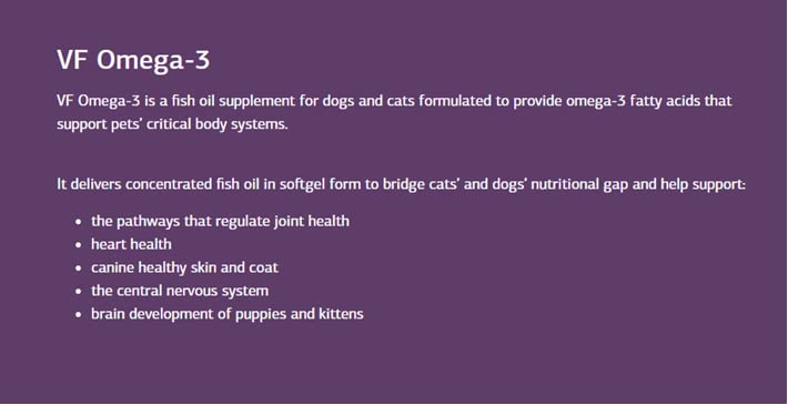 Standard Process VF Omega-3 for Pets - Dietary Supplement with Omega-3 Fatty Acids - Support Bone Growth, Immune Health, Heart Health & More - Fish Oil Supplement for Pets - 90 Softgels