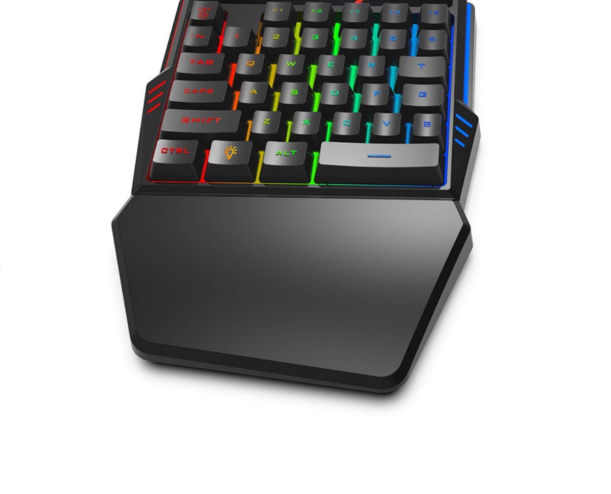 SANOXY One-Hand Gaming Keyboard with Backlight 35 Keys Keyboard for PC Computer Android Windows