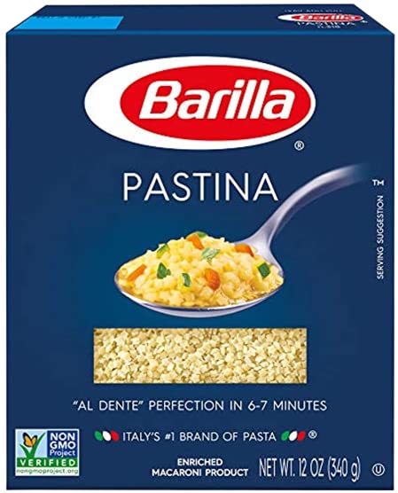 Barilla Pastina Pasta 12 Ounce Box- Pack of 2 with Supreme Box package