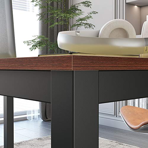 AMA Maker Computer Desk/Dining Table Office Desk Sturdy Writing Workstation for Home Office (Sandalwood, 47 inch)