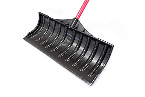 Bully Tools 27″ Poly Snow Pusher with Fiberglass Handle and Poly D-Grip