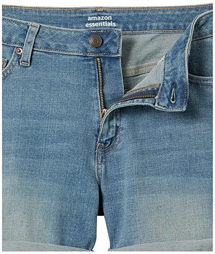 Amazon Essentials Women's 4" Denim Short, Medium Wash, 10