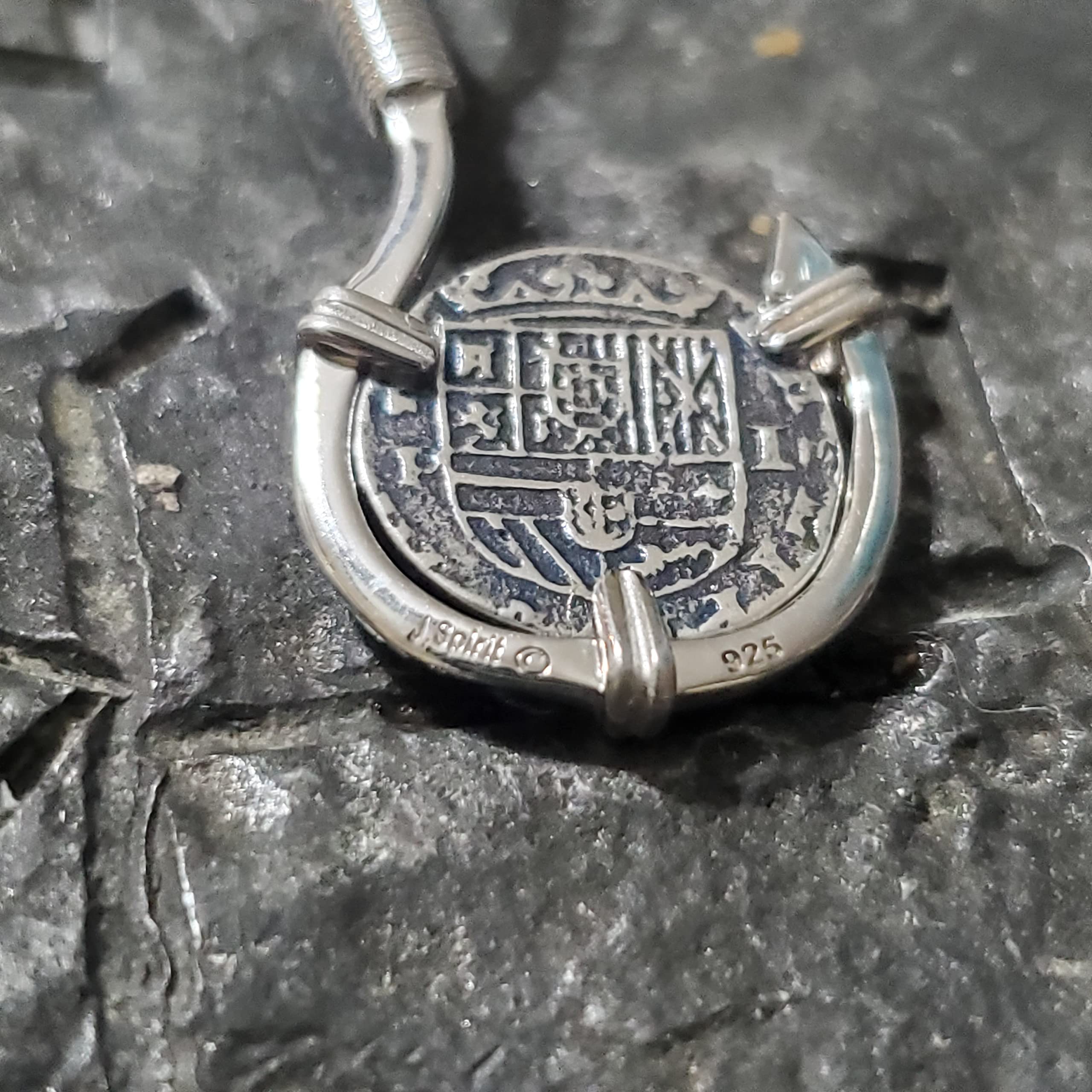 Atocha silver fishhook coin replica