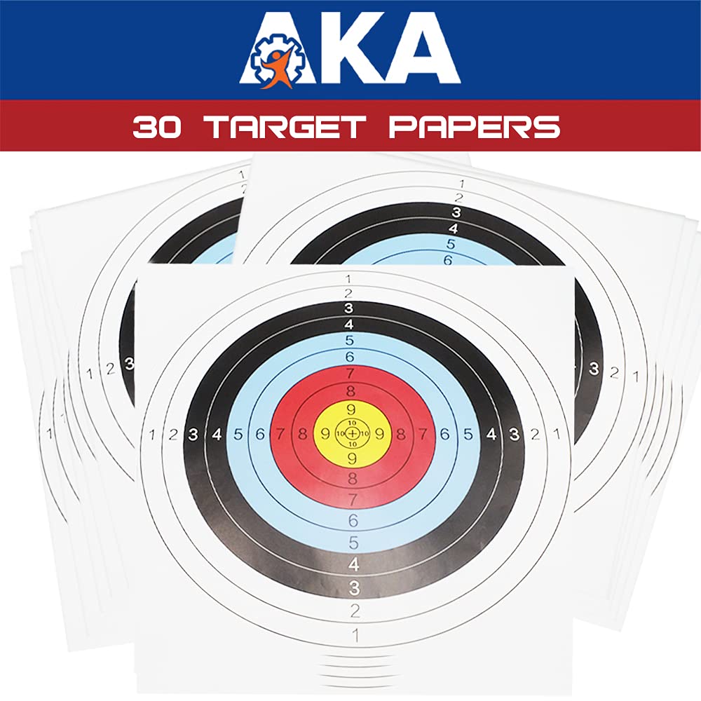 AKA Sports Gear 30 Pack Target Paper