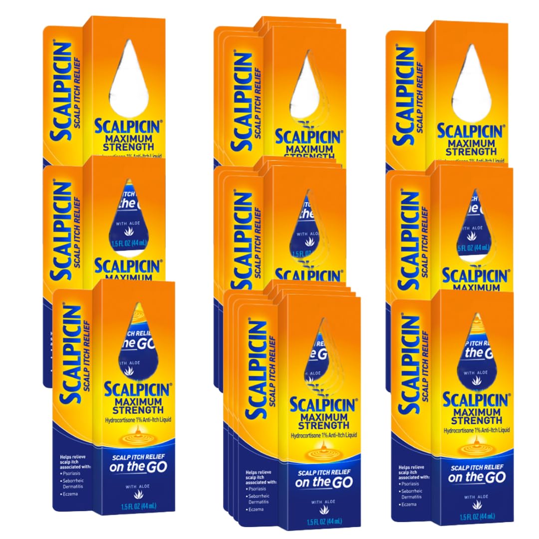 Scalpicin Max Strength Scalp Itch Treatment 1.5 oz (Pack of 9)