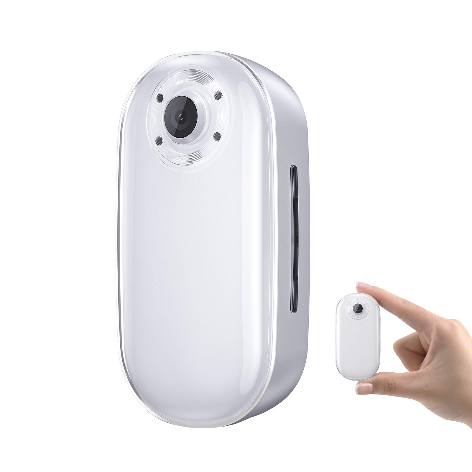 AKASO Keychain Body Action Camera 4K30FPS 20MP with EIS 2.0 and 60min Video Recording Slow Motion Time Lapse Hands-Free Mini Vlogging Camera On-The-Go