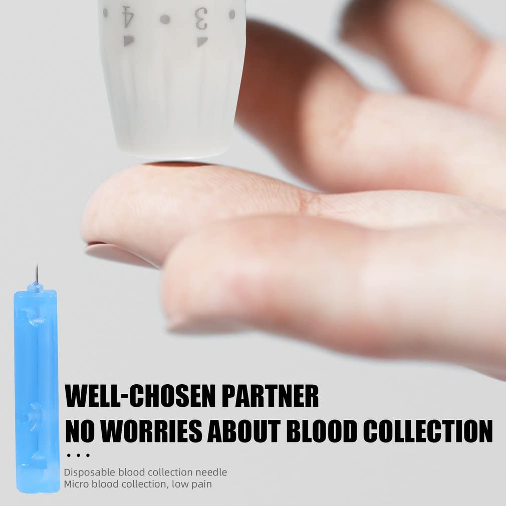 Blood Glucose Test Strips Kit,100 Test Strips and 100 Lancets for G-427B,Blood Test Strips